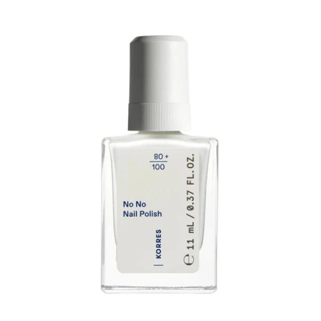 Korres No No Nail Polish 01 Pure White 11ml | Homepharmacy.gr